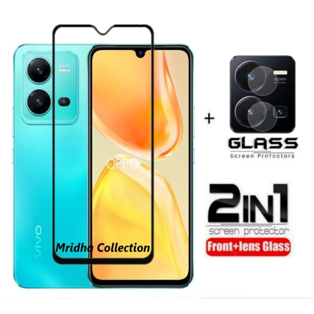 2in1 Protector Combo Pack for vivo V25 5G (Rinboo Full Screen Protector ...