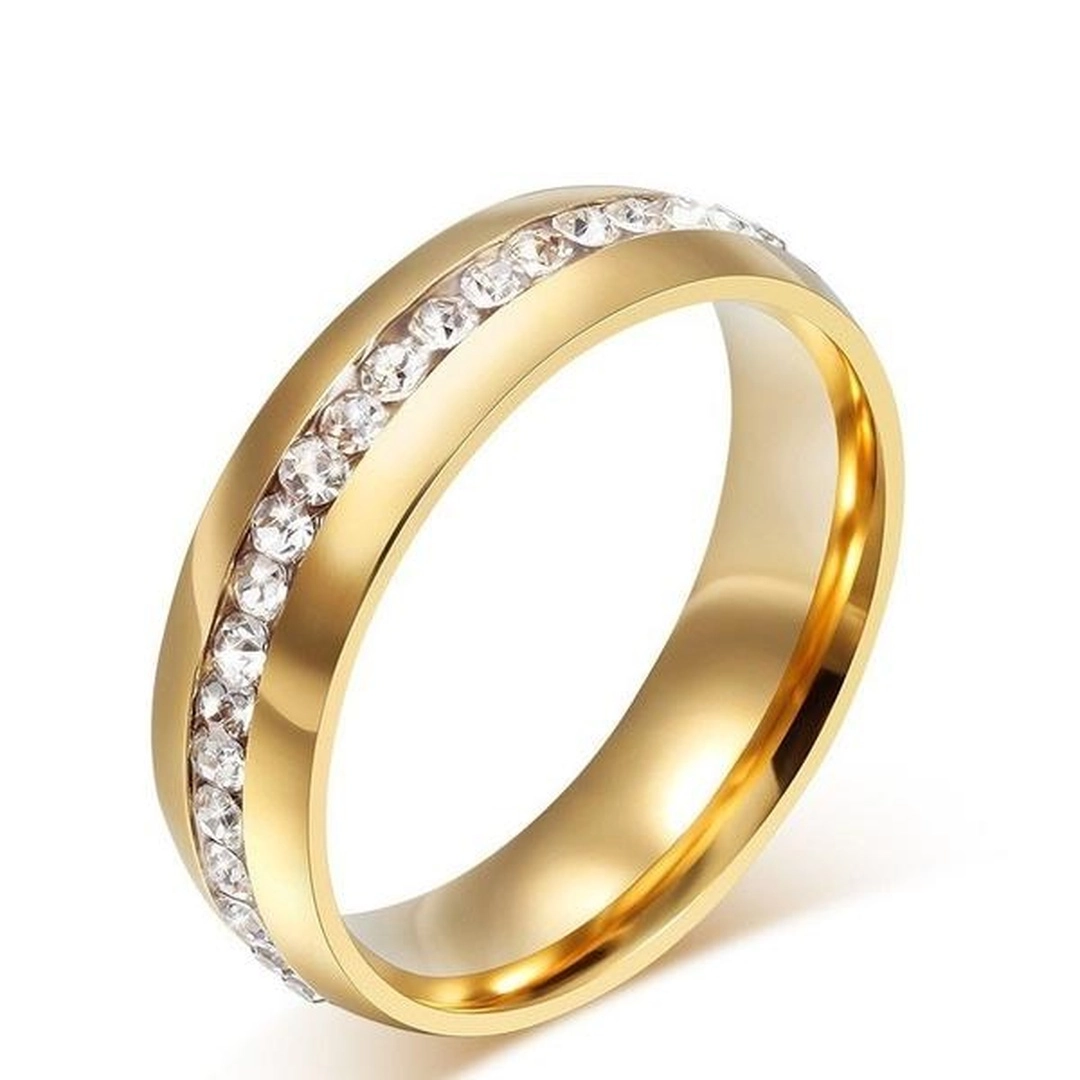Golden Alloy Finger Ring for Women