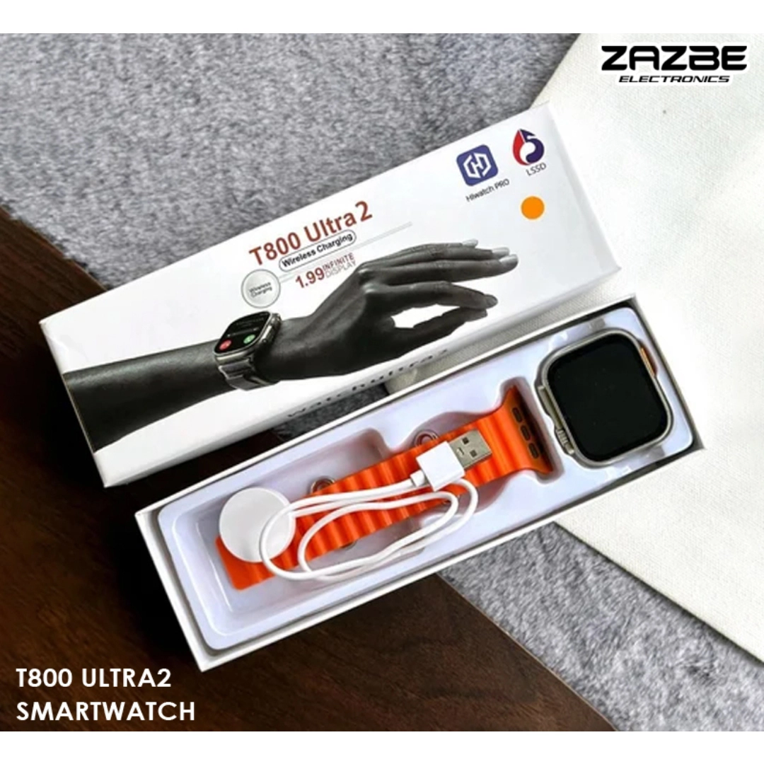 T800 Ultra 2 Smart Watch 1.99 infinite Display Bluetooth Calling ...