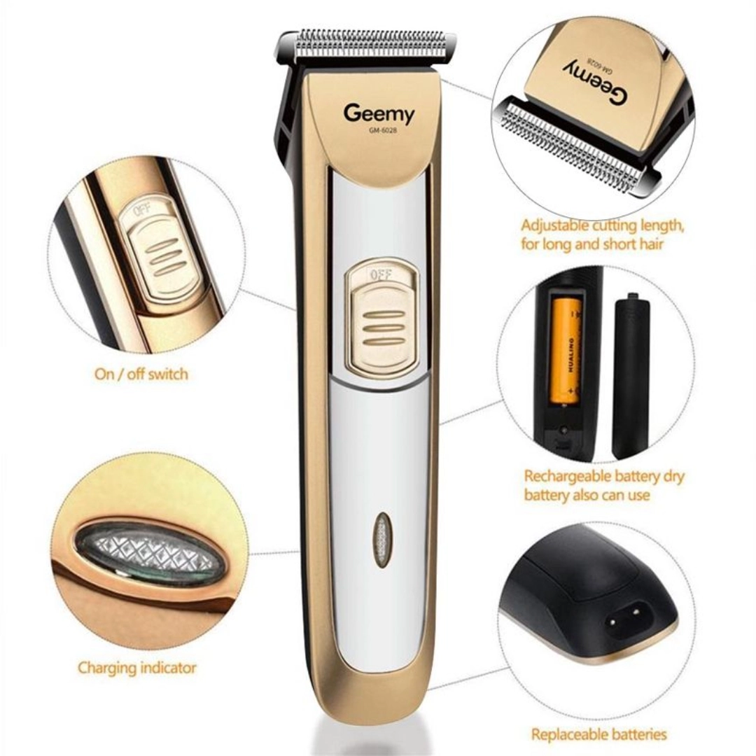 Geemy GM-6028 Professional Hair & Beard Trimmer Clipper for men ...