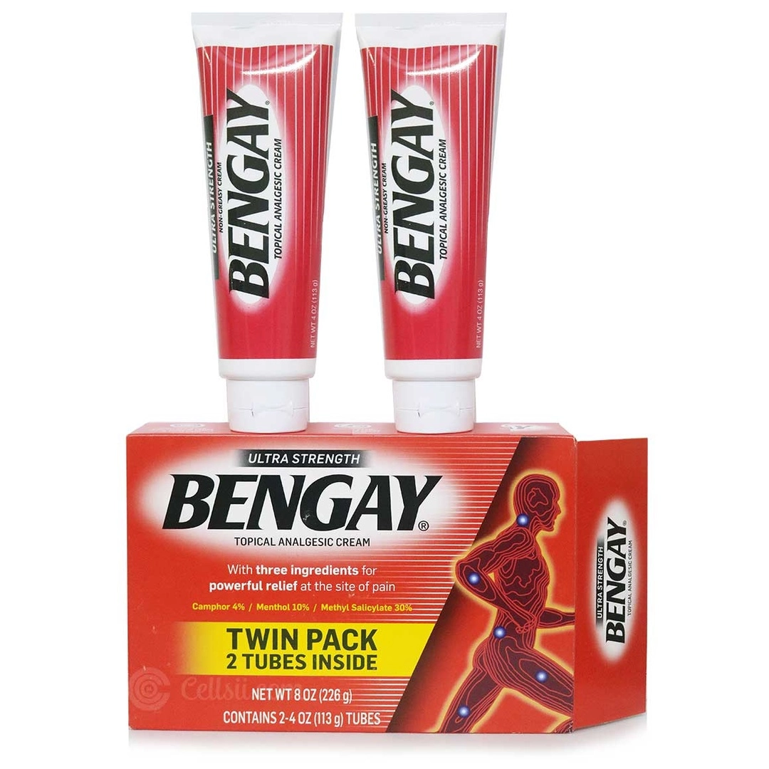 BENGAY ULTRA STRENGTH TOPICAL ANALGESIC CREAM TWIN PACK (EU) - 226GM