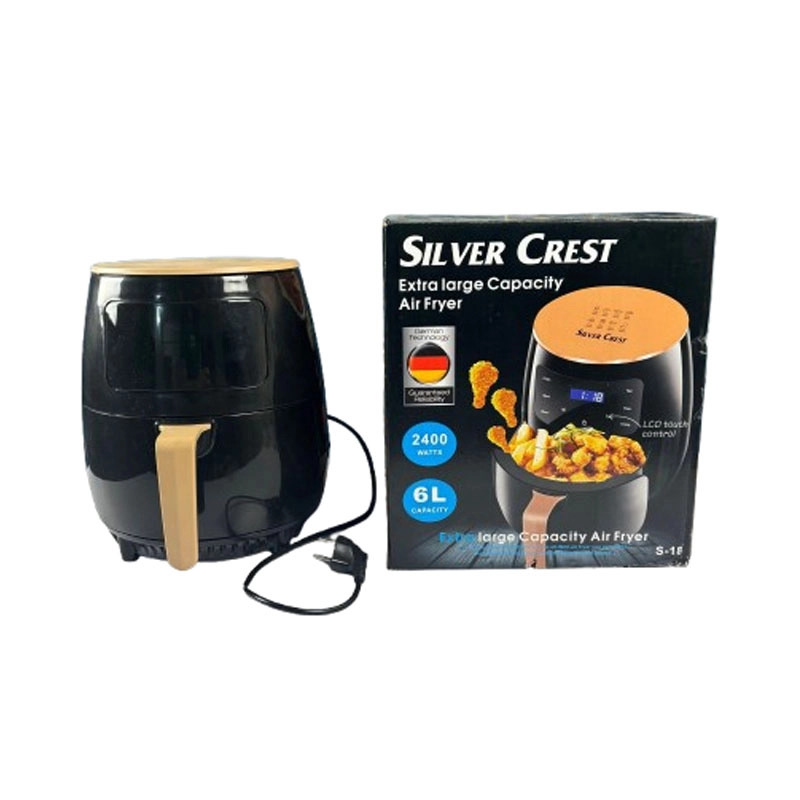 Silver Crest Air Fryer Digital Electric Deep Fryers Industrial Silver ...