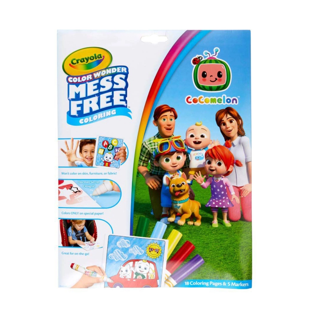 Crayola Color Wonder Mess Free CoCo Melon Coloring Pages & Markers