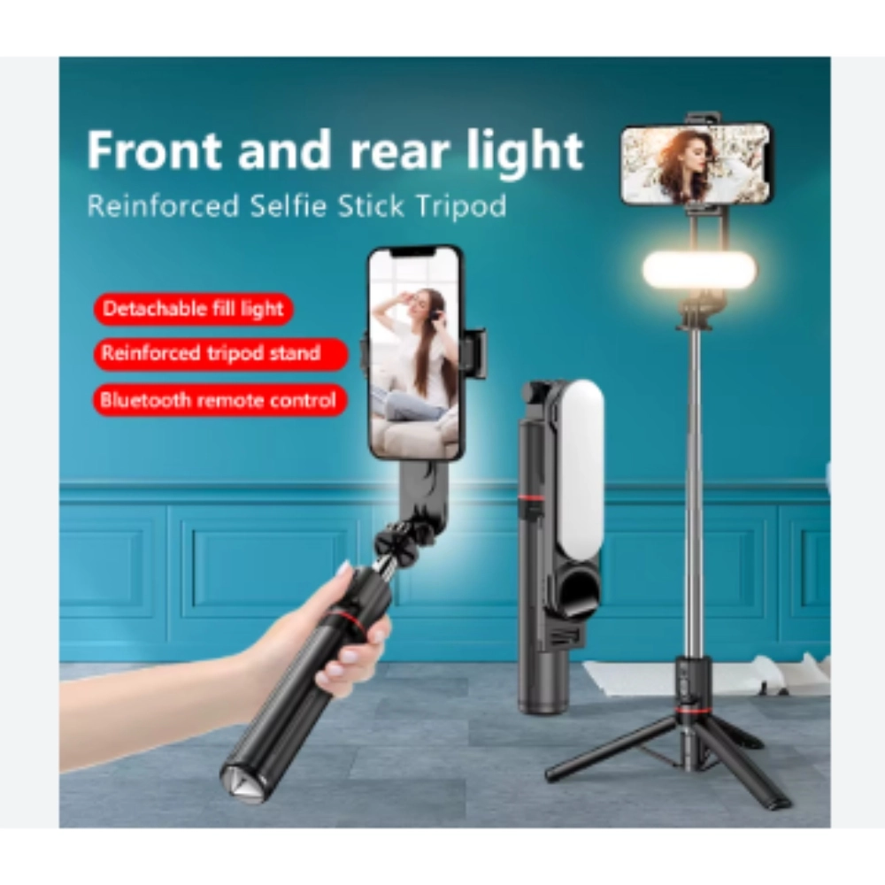 L15 Selfie Stick with Fill Light Foldable Mini Tripod Photo Live ...