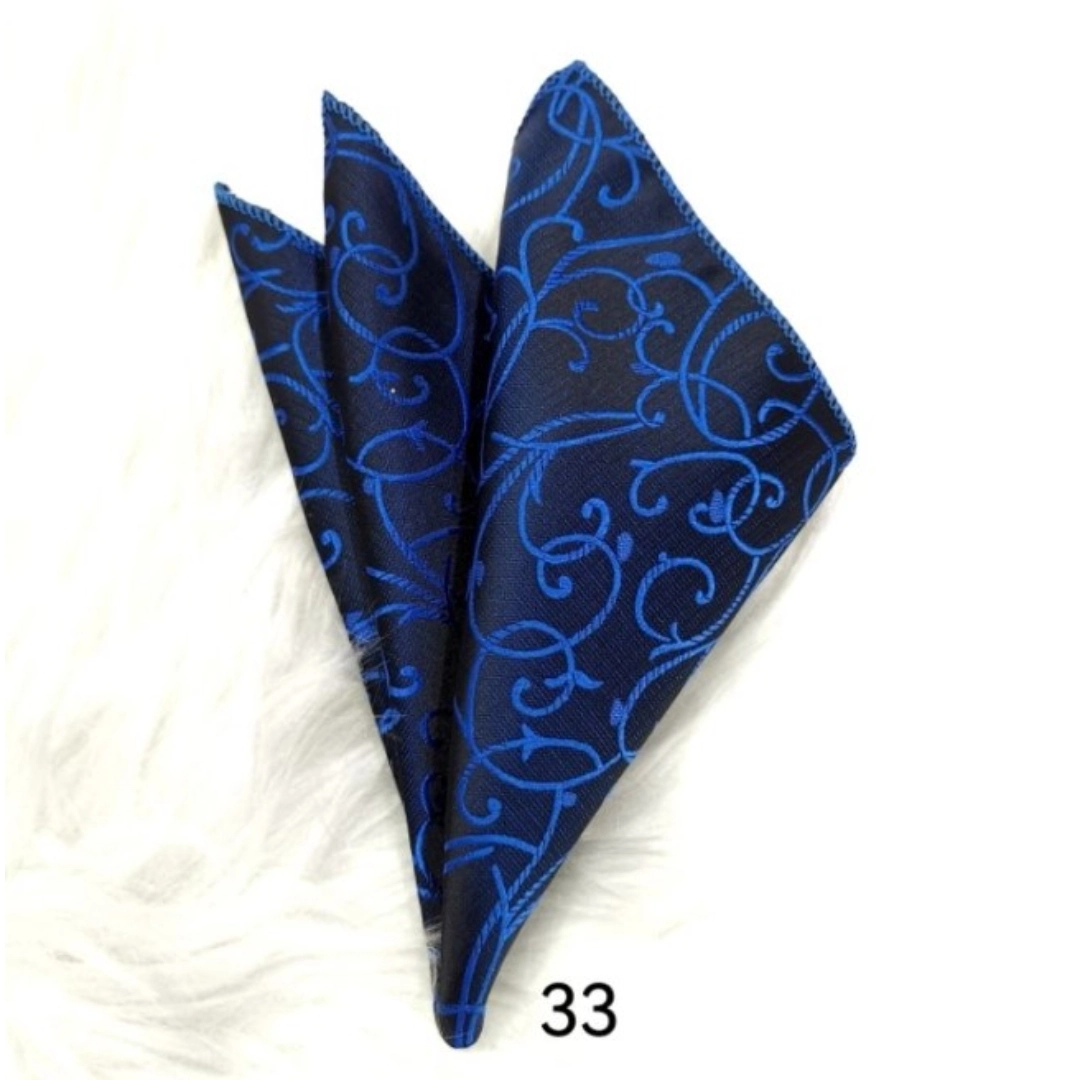 Luxury Paisley Silk 23X23Cm Ties Hankies Men'S Pocket Square ...