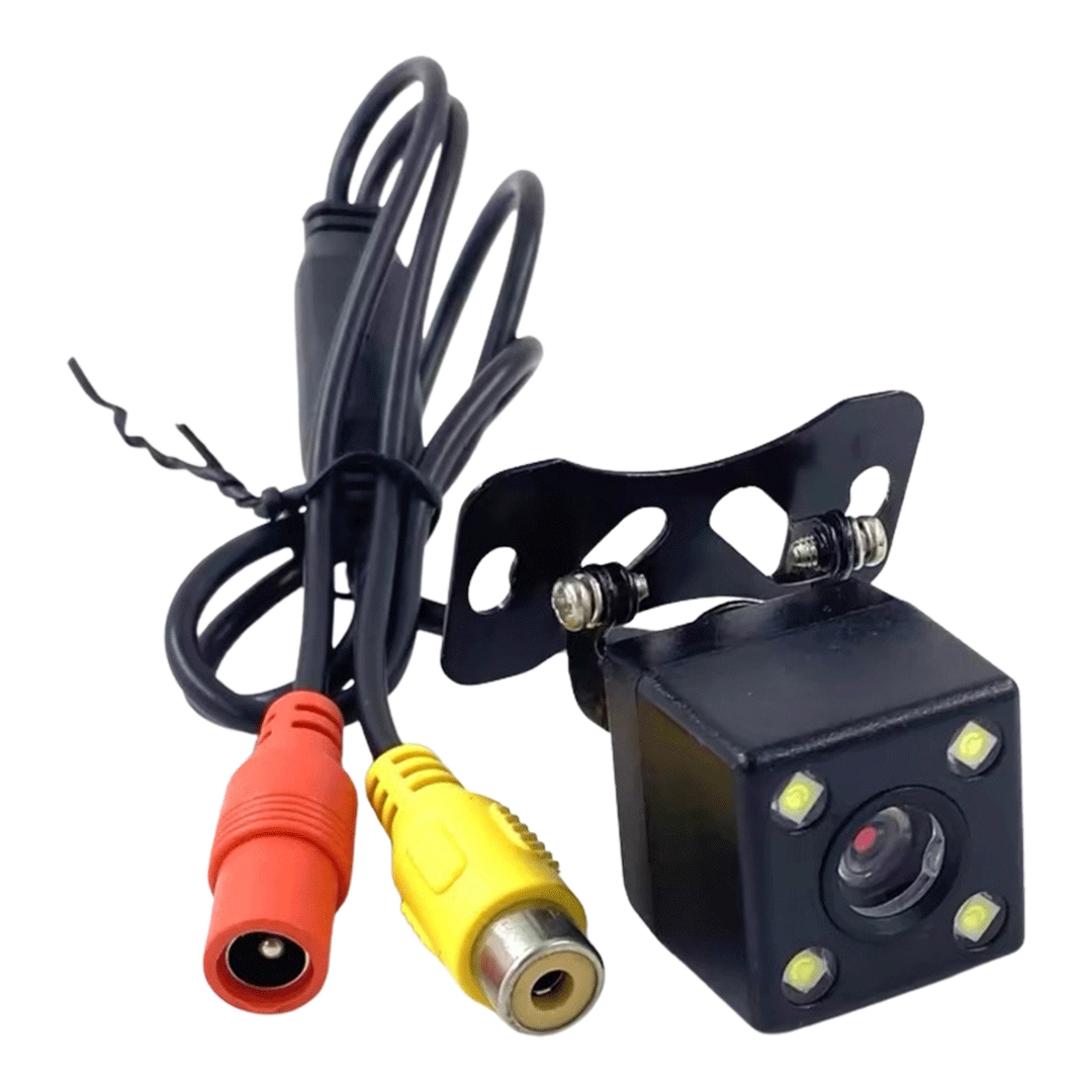 4 LED High Resolution Car Rear View HD Camera - Black