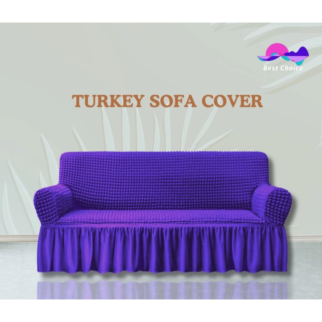 Sofa Cover 3 Seater Stitched Spandex Fabric - Sofa Cover