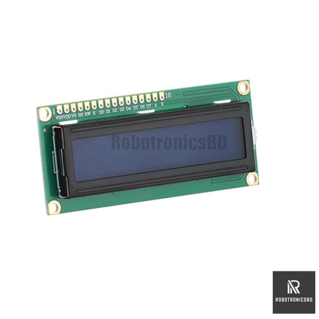 16x2 LCD Display with Blue Backlight for Arduino, ESP32, ESP8266, PIC ...