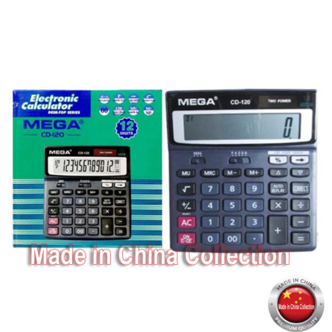 Calculator Cd-120 , 12 Digit 120 Steps Dual Power 1pcs – calculator