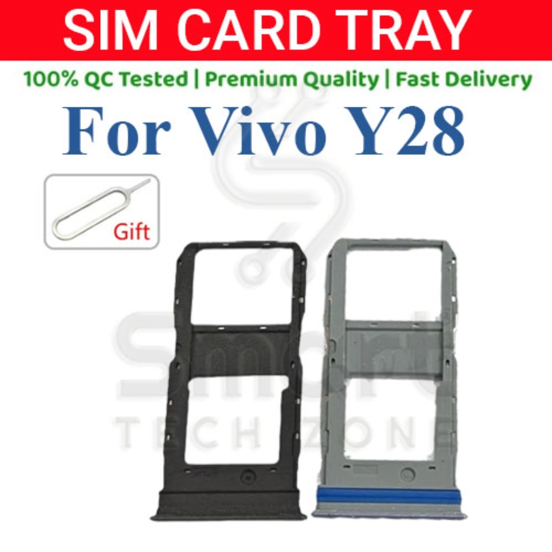 Vivo Y28 Sim Tray Micro SD Card Slot with Sim Ejector Pin Replacement Part