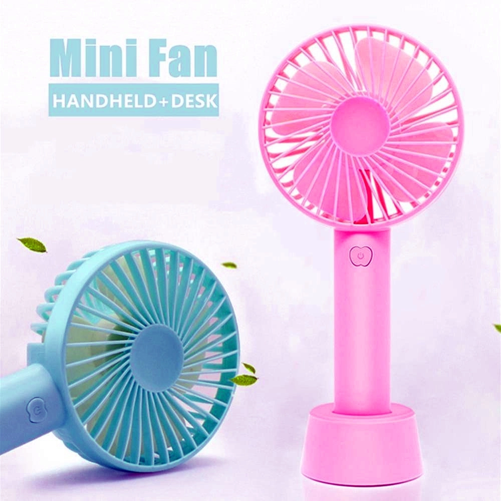 Summer Cooler Mini Fan USB Charging Rechargeable Portable 3 Gear Speed ...