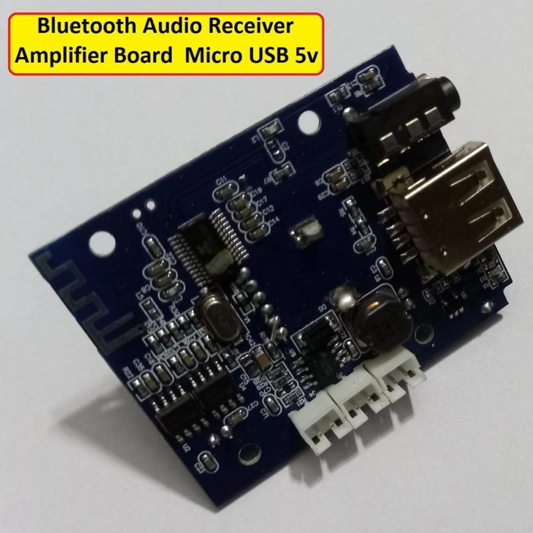 V09103 Bluetooth Audio Receiver Amplifiers Board Micro USB 5V 3.5mm ...