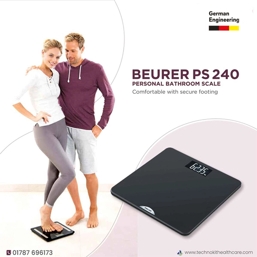 Beurer Ps 240 Personal Bathroom Scale Comfortable With Secure Footing ...