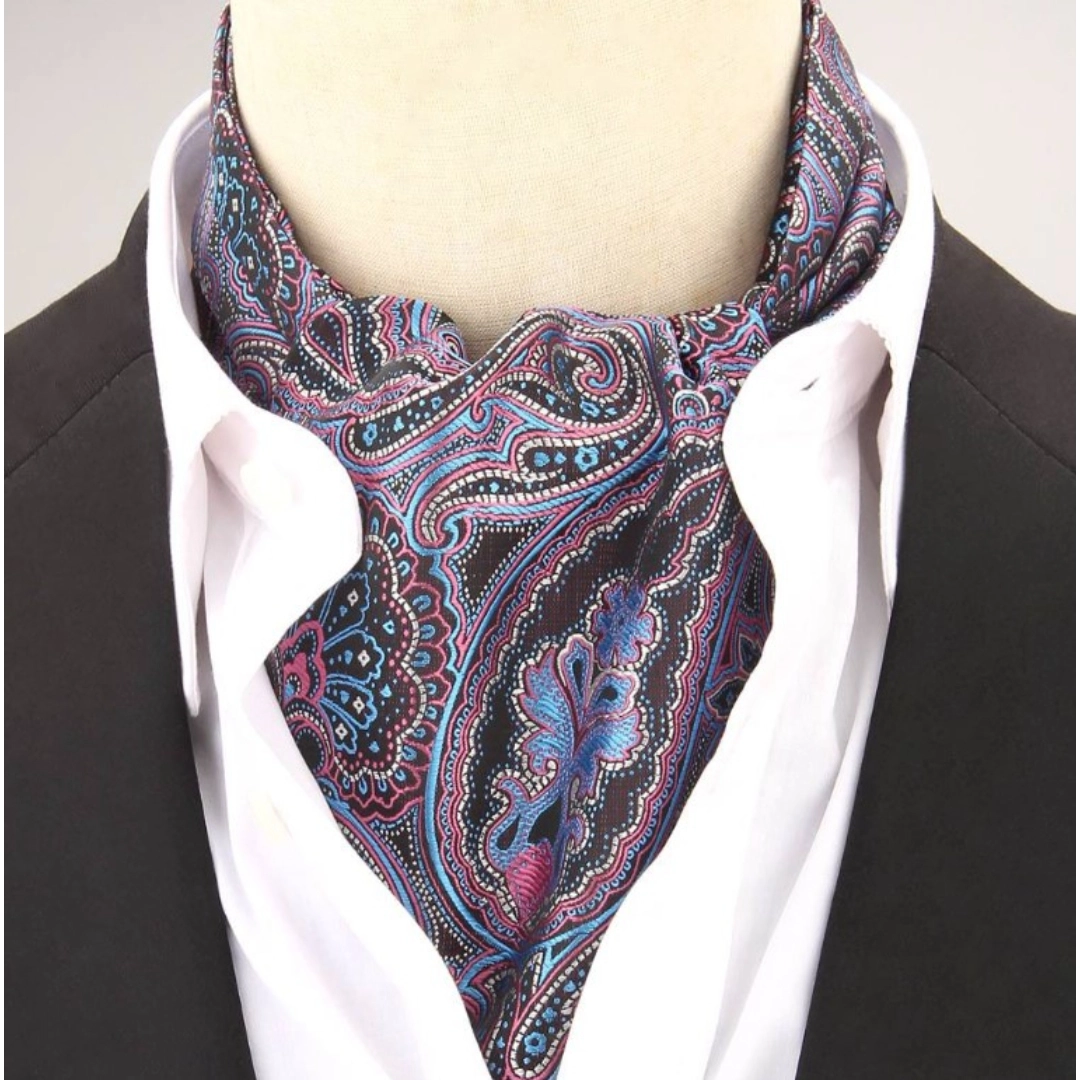 Vintage Paisley Men's Neckties Wedding Formal Cravat Silk Ascot Ties ...
