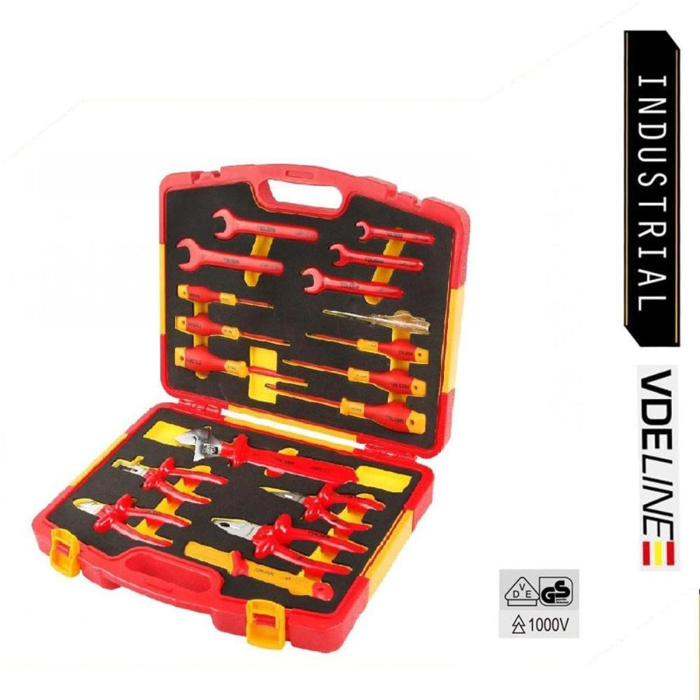 TOLSEN VDE 1000V 18 Pcs Insulated Hand Tools Set VDE/GS certificated ...