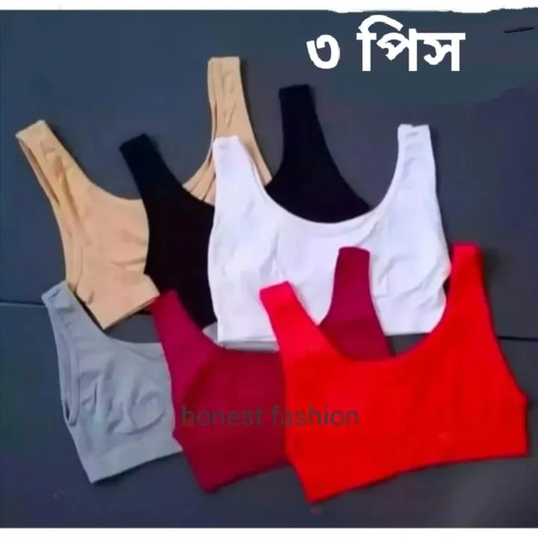 3 Pieces Semis Bra Genji For Women And Girls