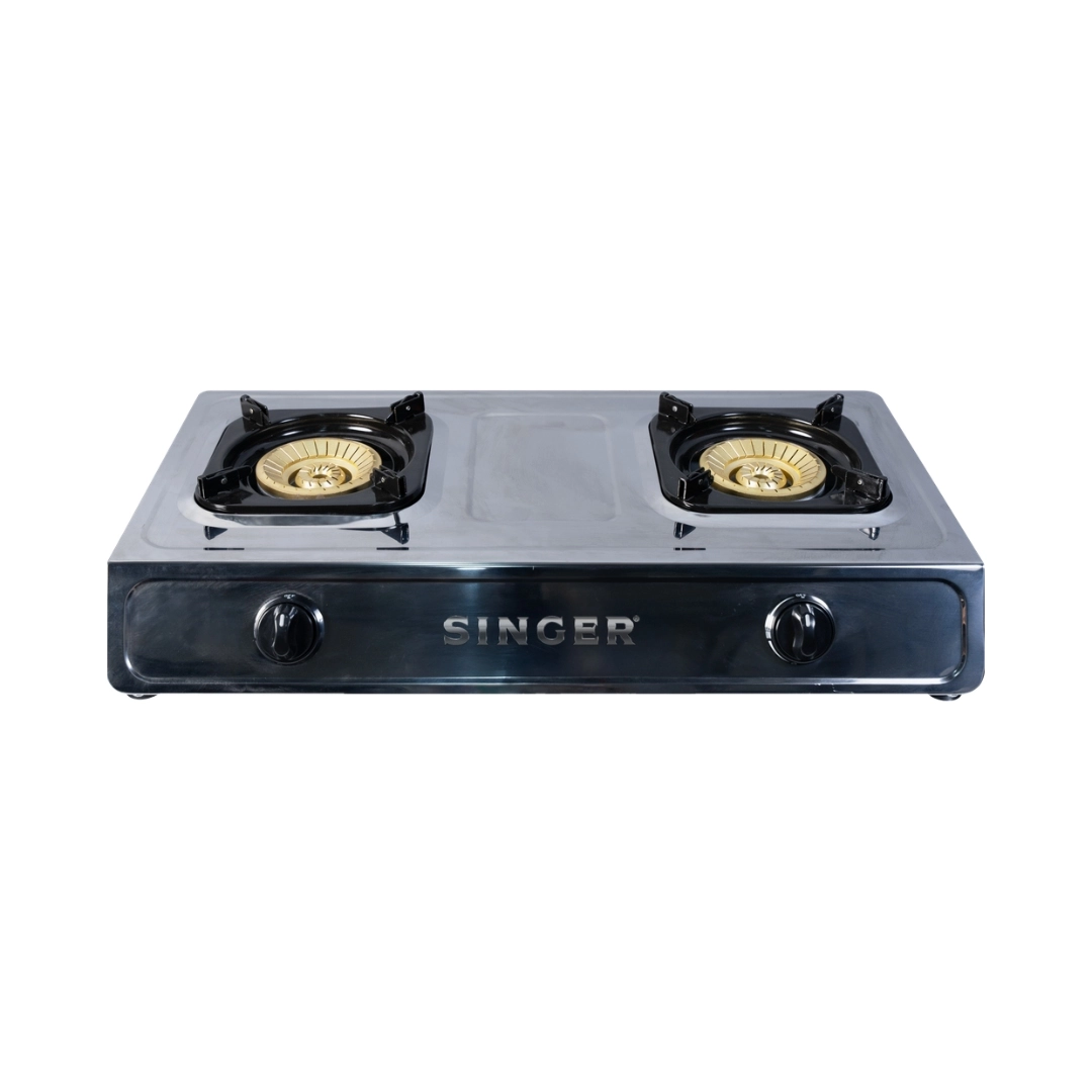 Singer Polished Stainless Steel Gas Burner – LPG