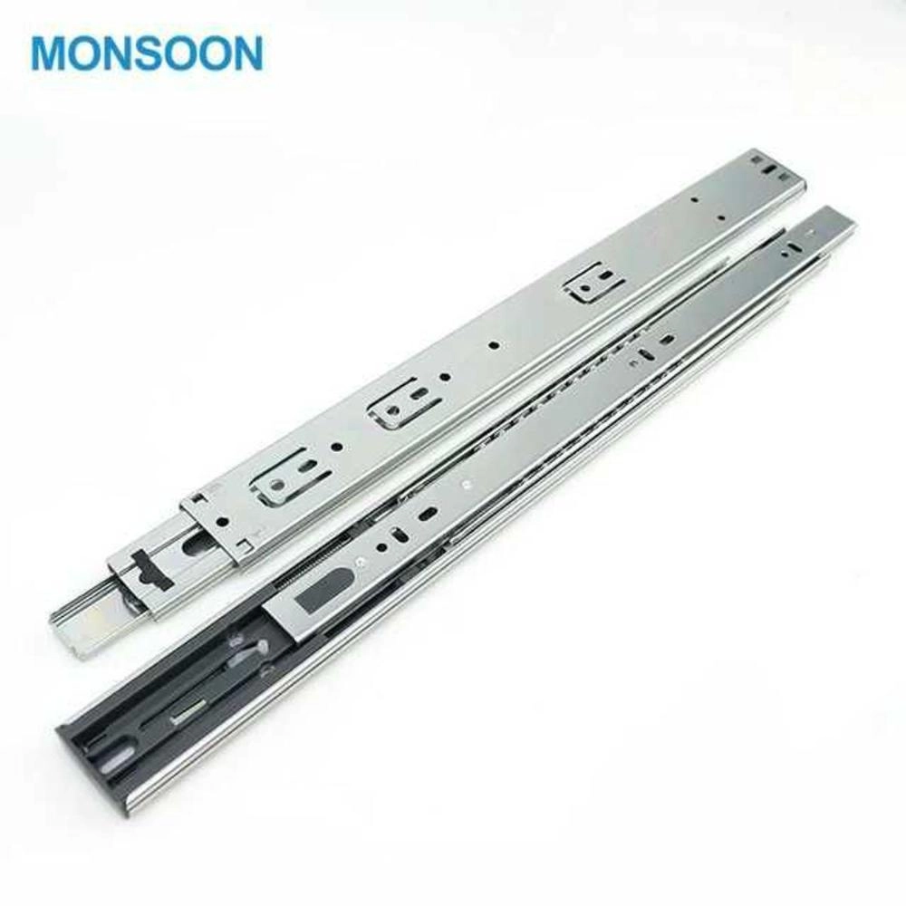 18" SS 3Part Hydraulic Drawer Slider(set=2ps)Heavy Runners Ball Bearing ...