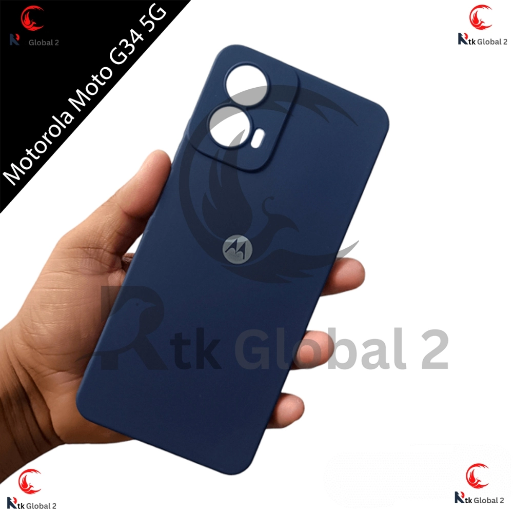 Silicone case For Motorola Moto G34 5G / Case Soft Silicone Liquid Lens ...
