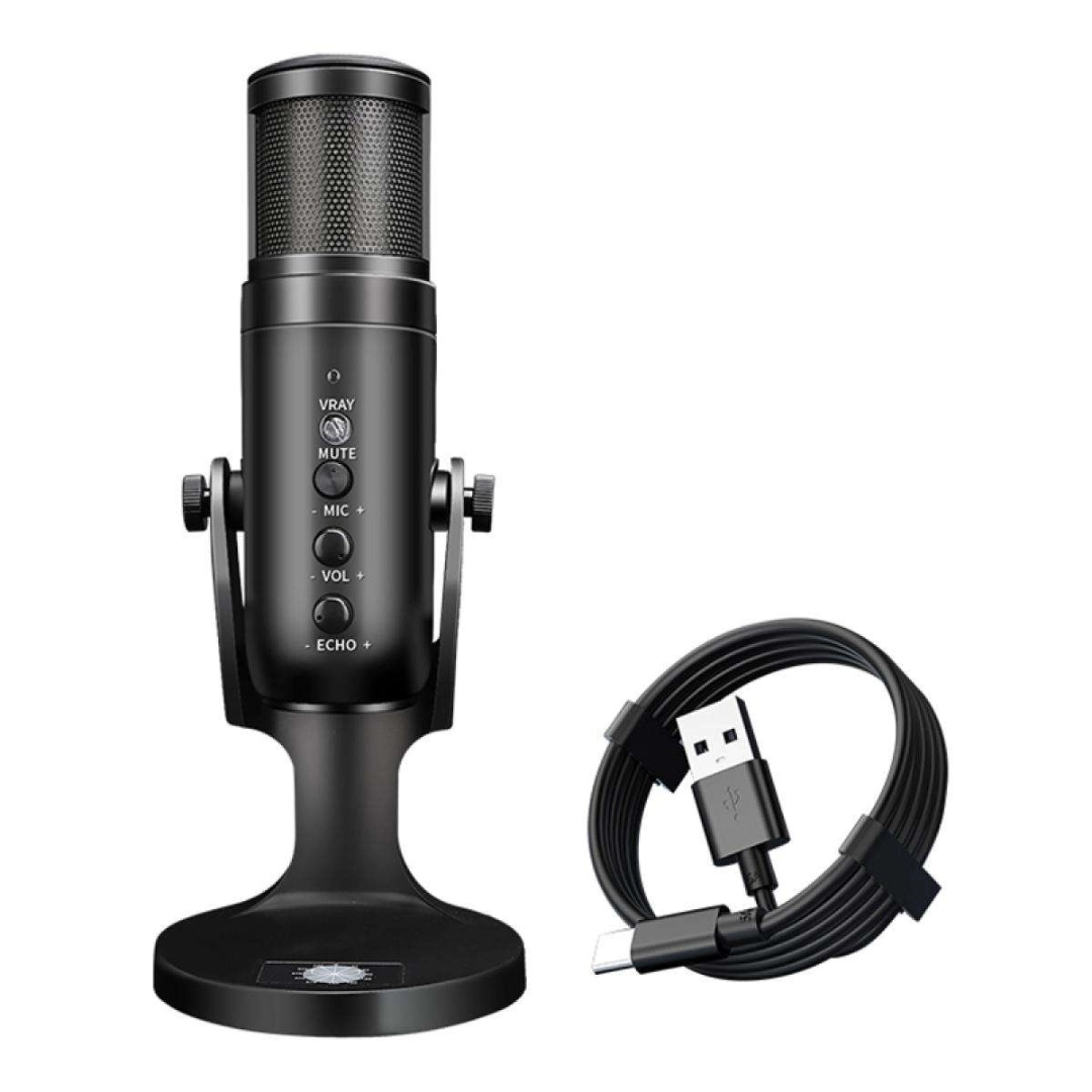 Pc-Pw9 Rgb Color Microphone Metal Condenser Usb Microphones Gaming Live ...