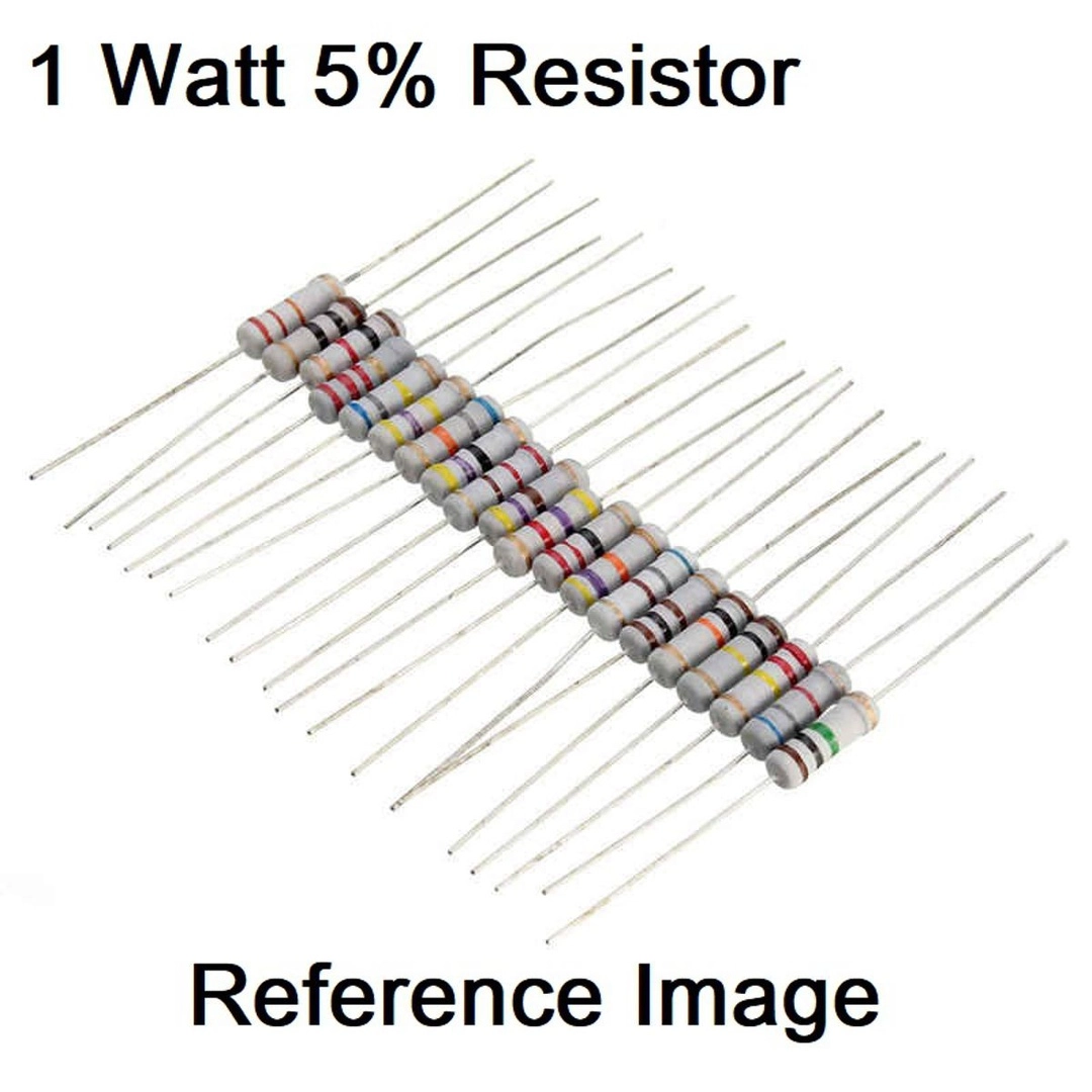 25Pcs- 1Watt 1M Ohm Resistor 1W 1M Ohm Metal Film Resistor 1M Ohm 1 ...