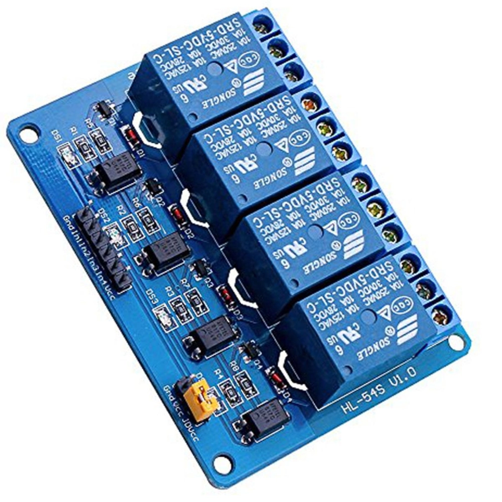 4CH 5V Relay Module DC 5V Four Channel Isolated Relay Control Module ...