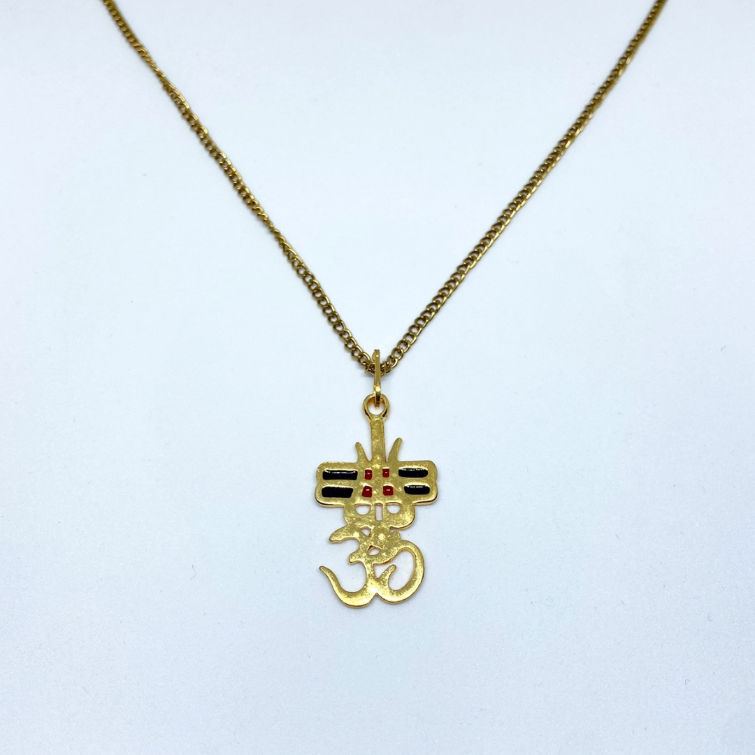 Om Locket with Chain of Men & Women / Golden - Necklace For Girls ...