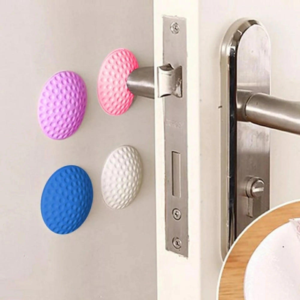 Soft Silicone Rubber Door Safety Pad - Adhesive Wall & Door Guard ...