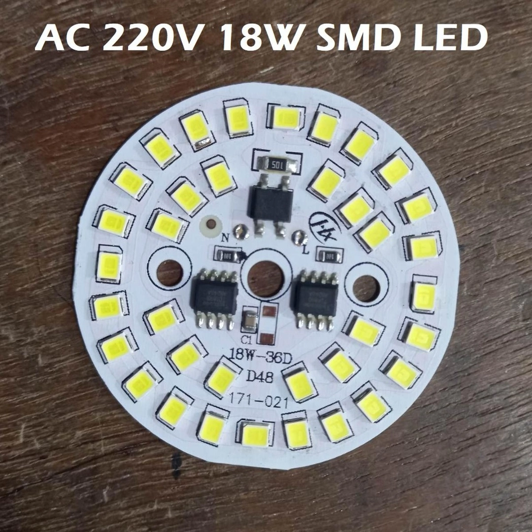 Medium Size 36 LED 18 Watt WHITE Color Ultra Bright White 18W Input AC ...