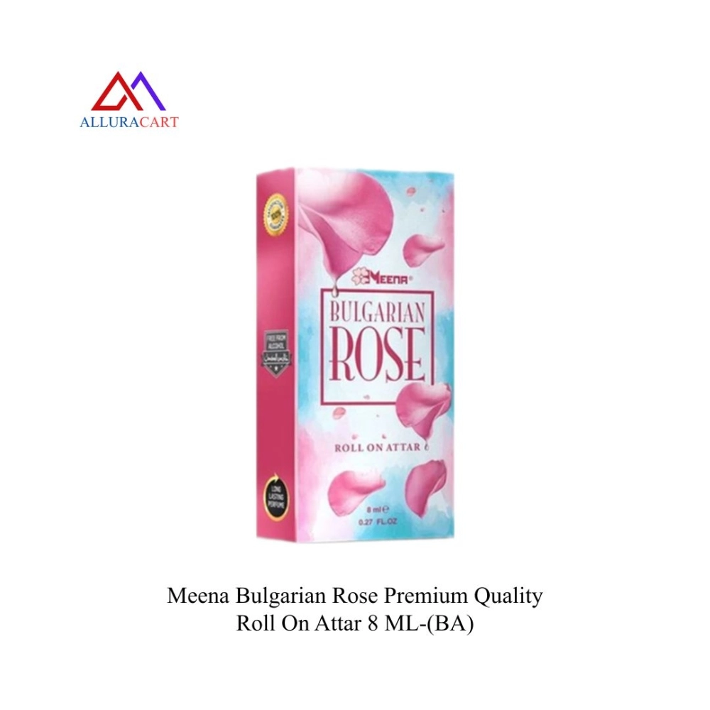 Meena Bulgarian Rose Premium Quality Roll On Attar 8 ML-(BA)