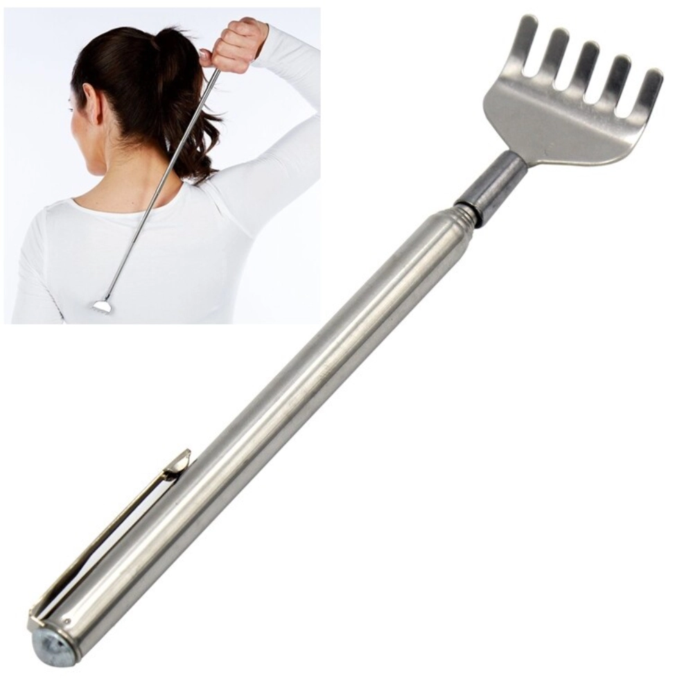 Adjustable Back Scratcher Stainless Steel Back Portable Extendable Claw ...