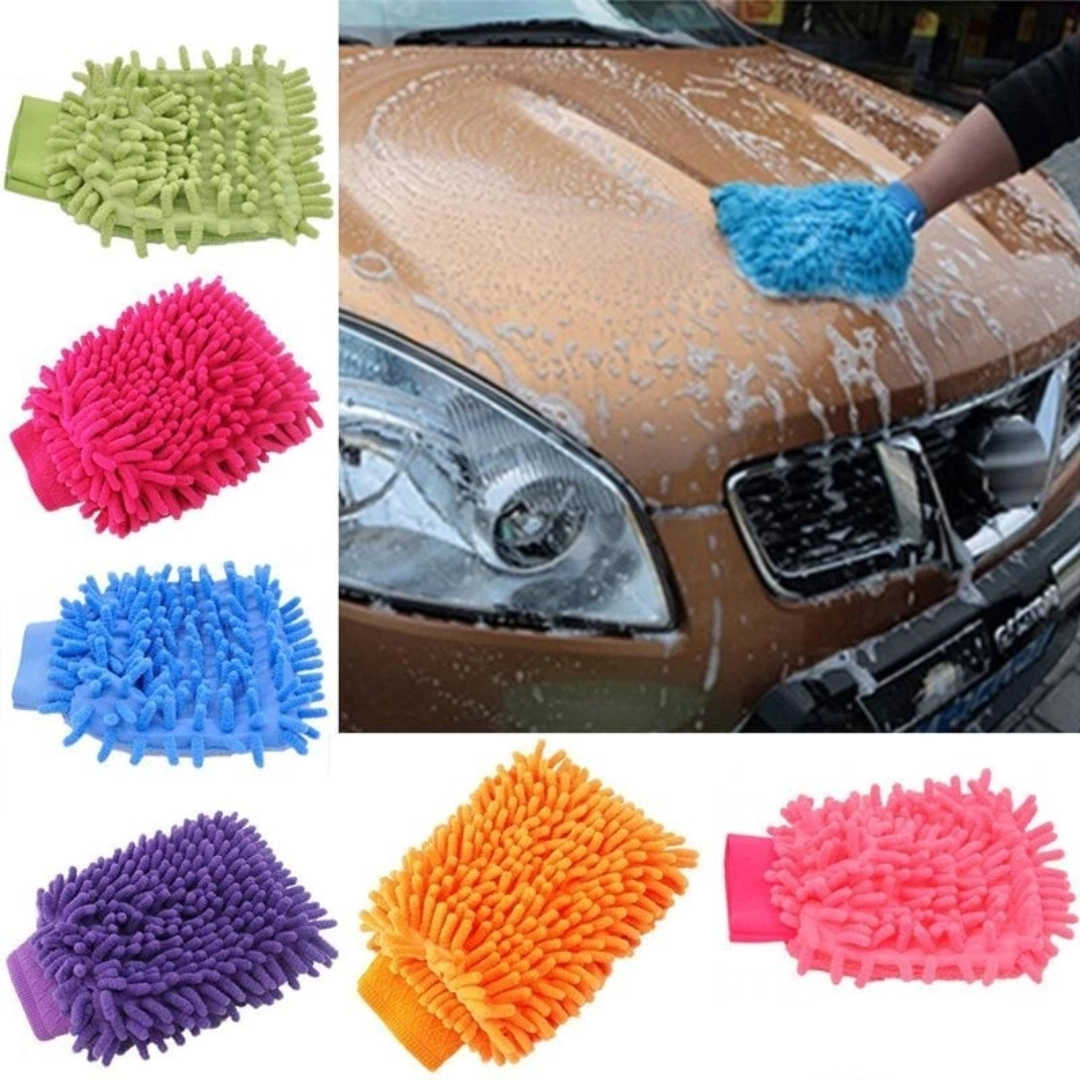 1 pcs bike Car Cleaning Gloves Wash Gloves Towel Microfiber Chenille Soft Towel For Automotives