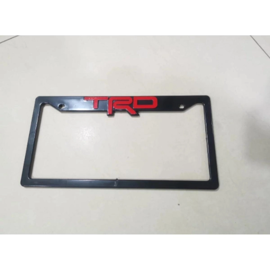 TRD number plate cover 1 pair (2 pcs) - Black