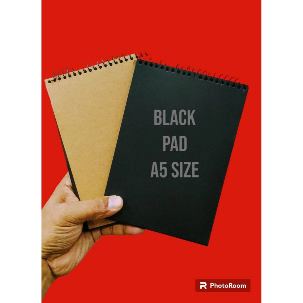 Black Paper Note Book A5 size 1 PES
