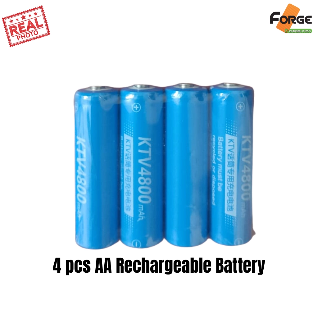4 Pcs AA Rechargeable Pencil Battery – Long-Lasting, Eco-Friendly High ...