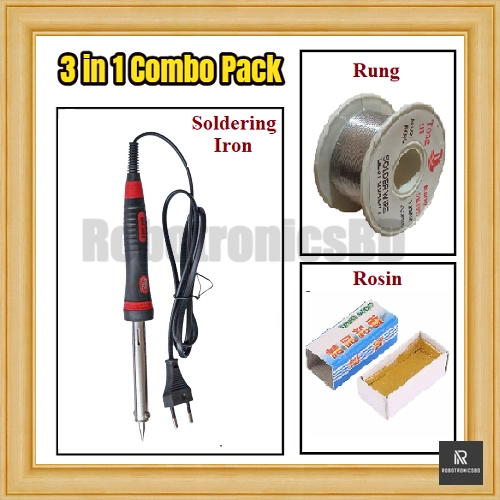 Soldering Iron Combo Pack | 3 in 1 Kit | 60W Soldering Iron with Red ...