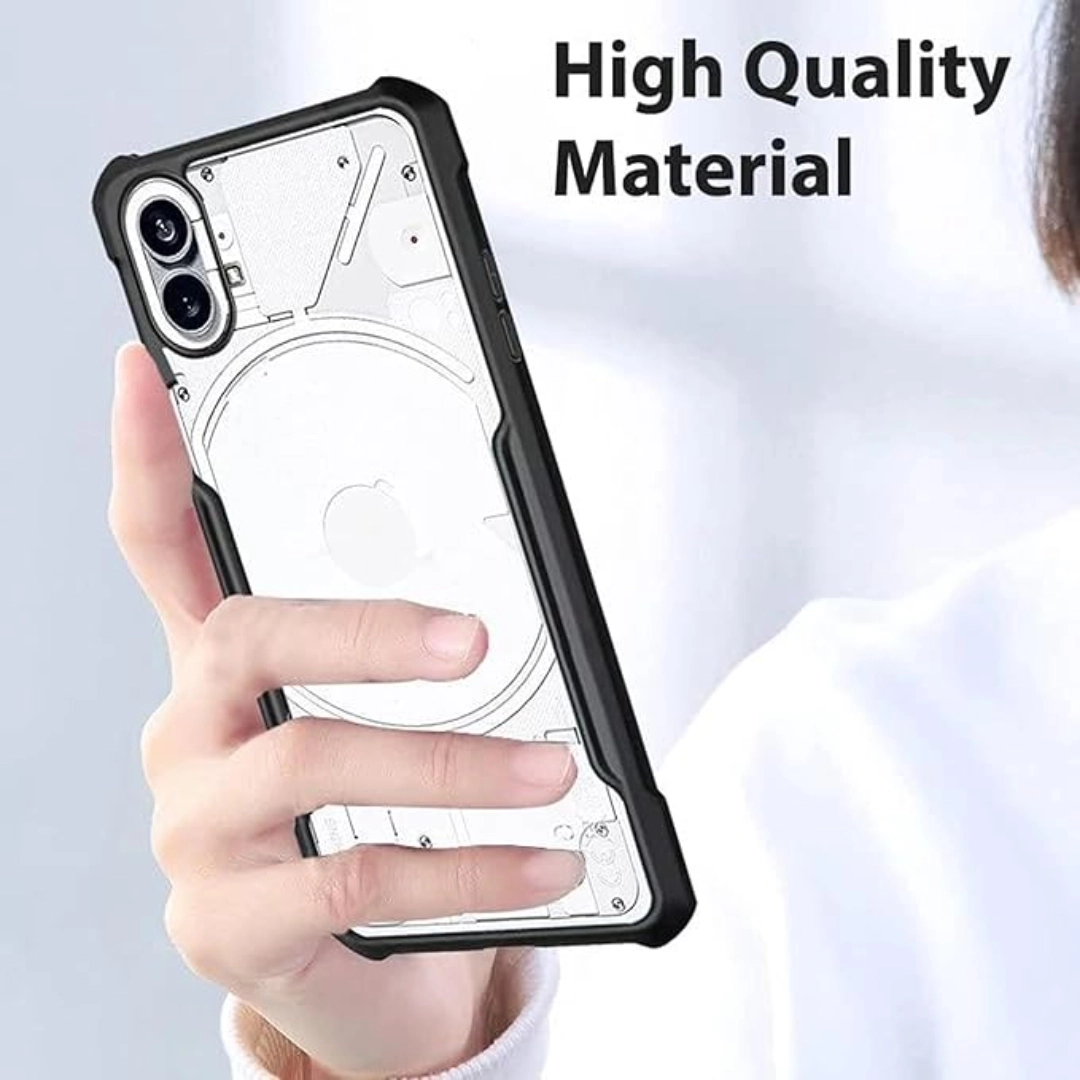 Nothing phone 1 Protective Black Border Crystal Clear Xundd Mobile Back ...