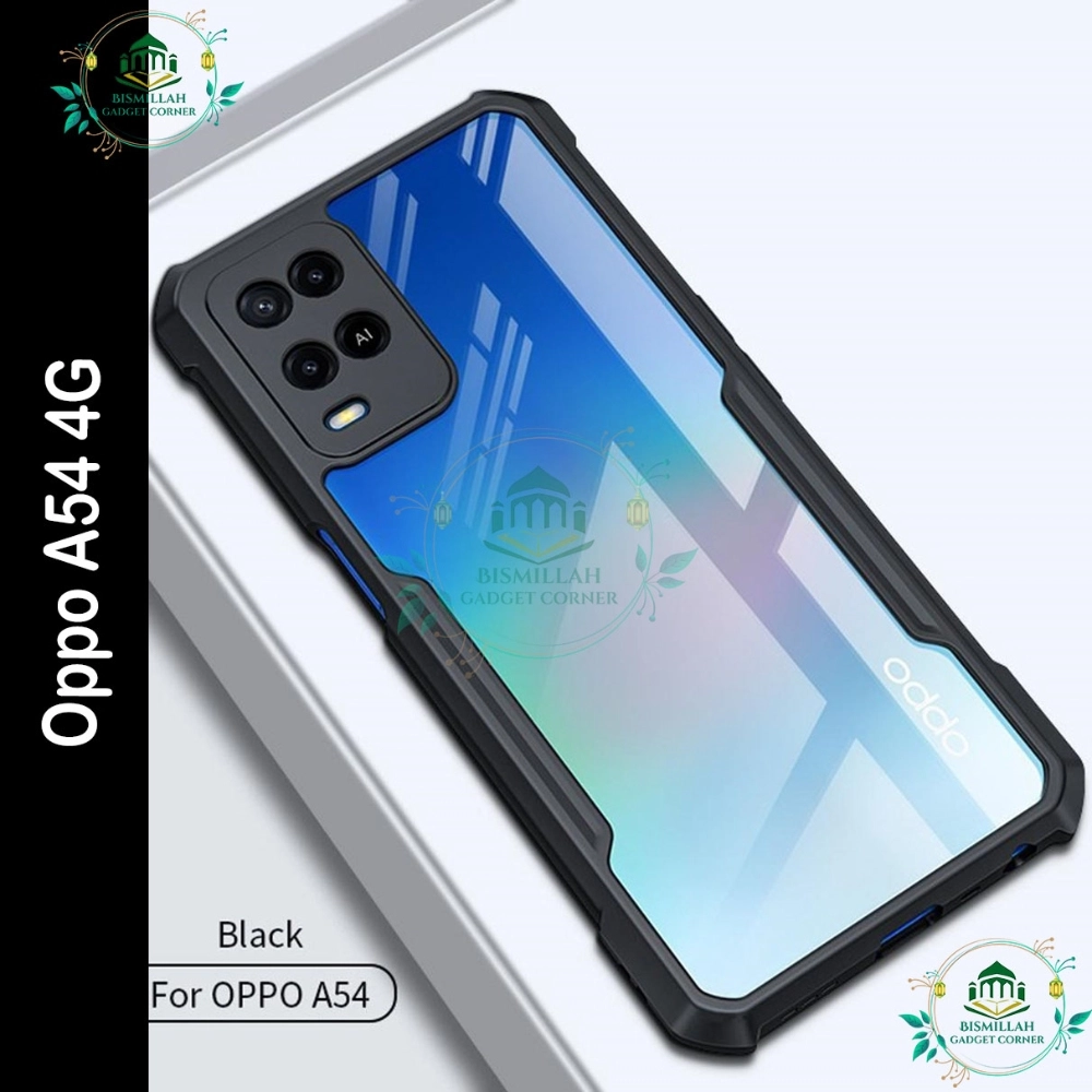 Xundd Back Cover for Oppo A54 4G Transparent Hybrid Hard PC Back Bumper