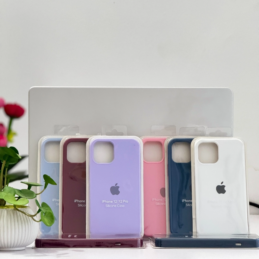 Premium Soft Liquid Silicone Back Cover for iPhone 12 series – Full ...