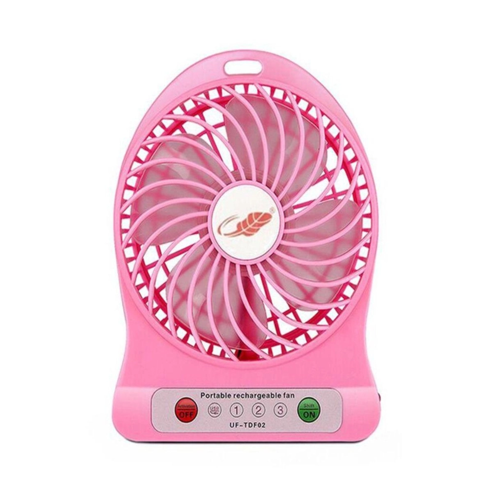 Mini Usb Rechargeable Portable Fan - Pink