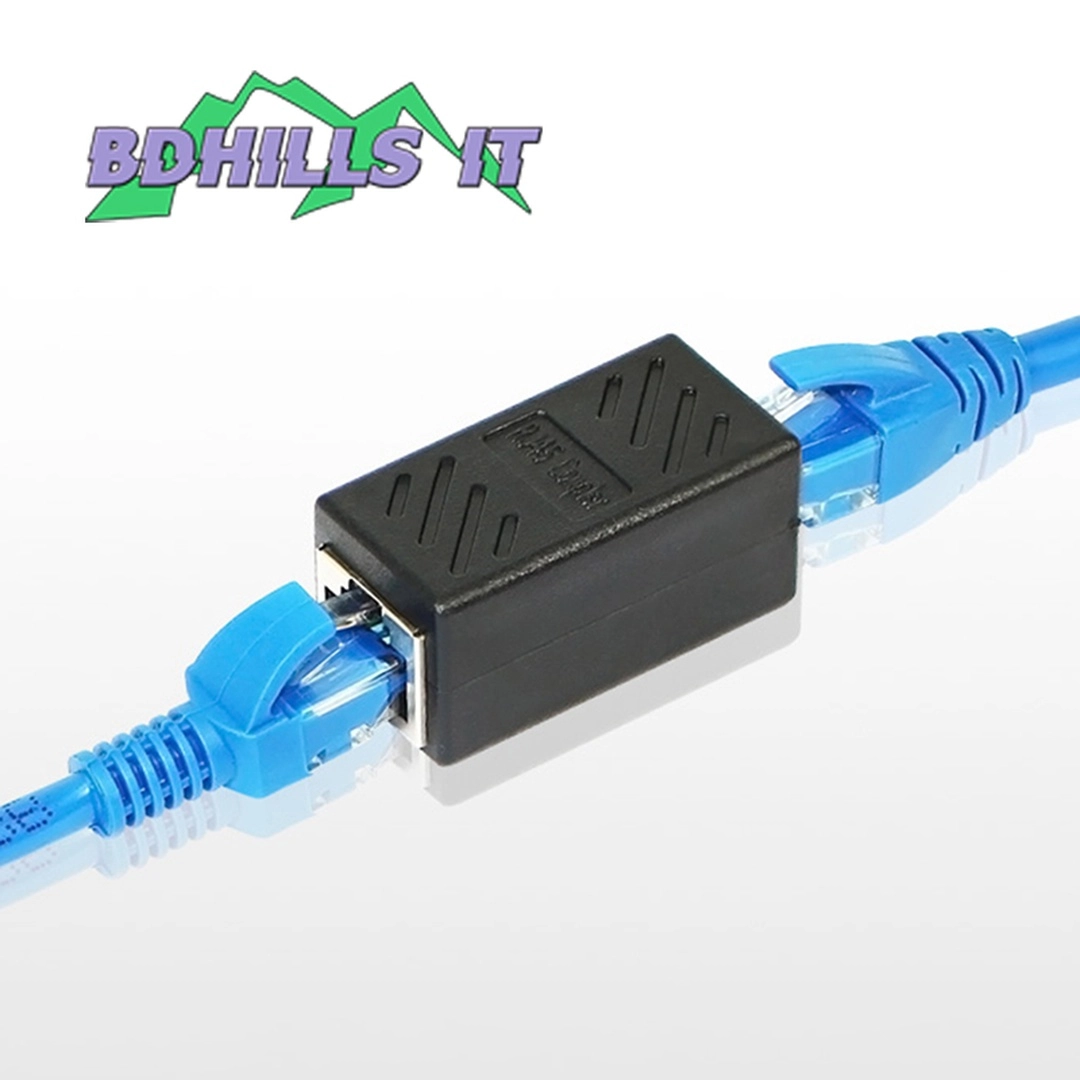 Network Cable Connector RJ45 Female To Female CAT6 Network Ethernet LAN ...