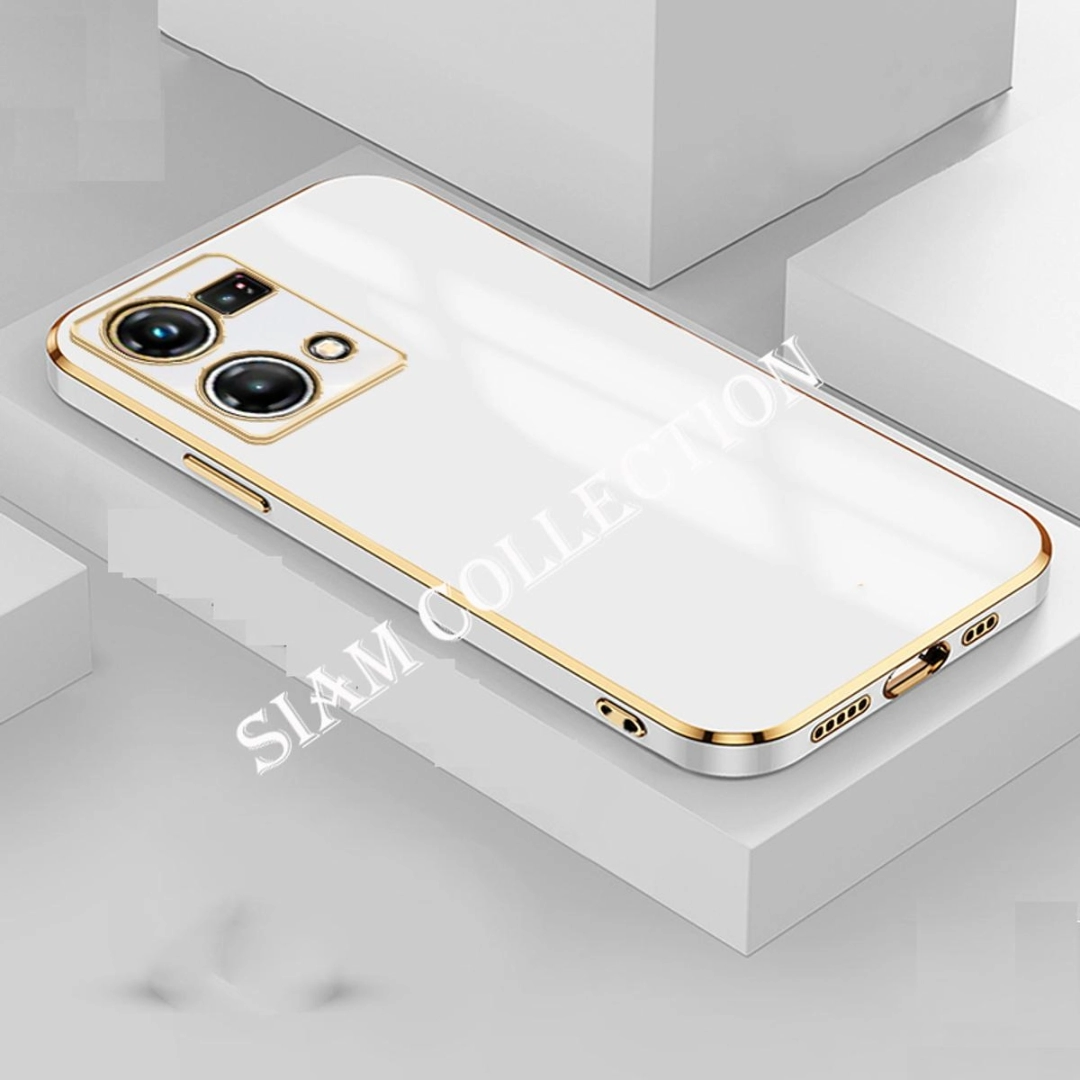 For Oppo F21 Pro Luxury 6D Plating Soft Casing Silicone Square Frame ...
