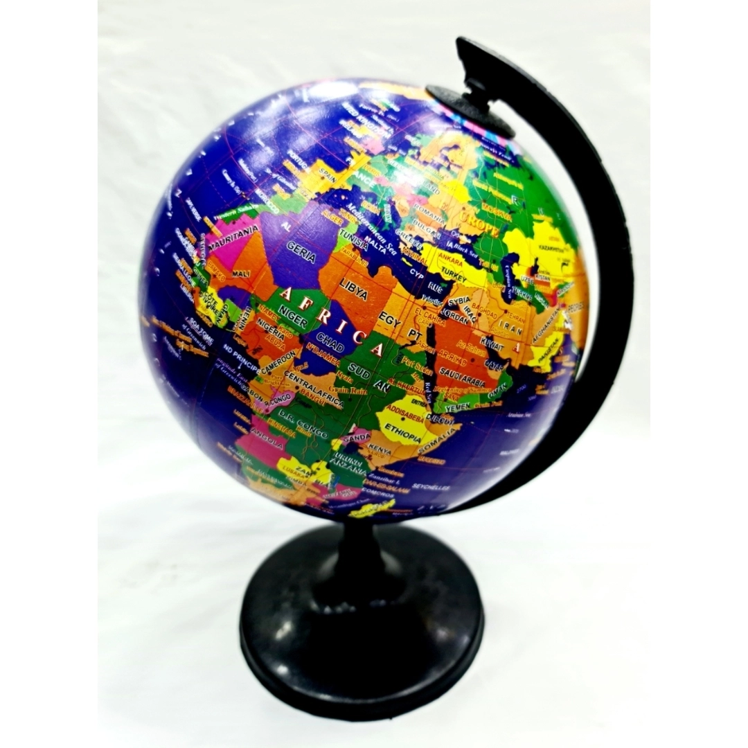 [21.5Cm Globe Dial Meter 9Inc] Blue Ocean World Globe Map With Swivel ...
