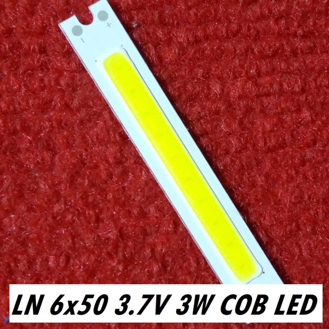 LN6510 WHITE Color 3W Mini COB LED DC 3V 3.7V White SMD Strip COB Bead ...