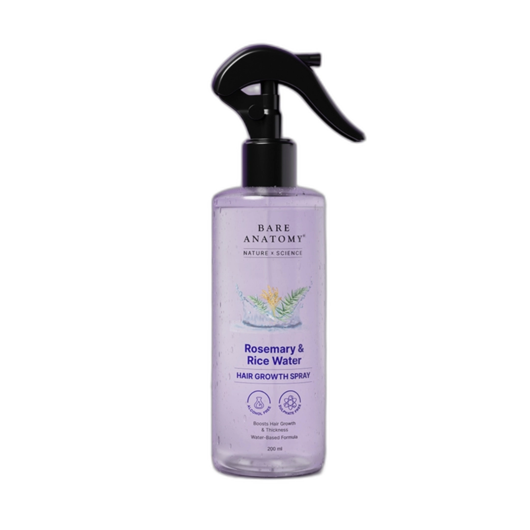 Bare Anatomy Rosemary Rice Water Spray for Hair Growth 200ml
