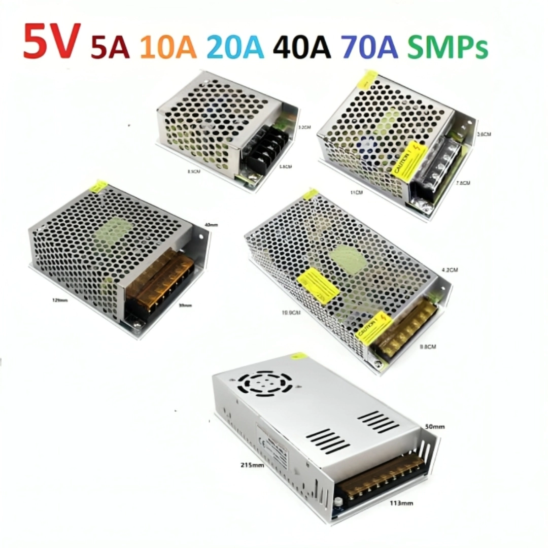 DC 5V 5A 10A 20A 40A 25W-200W Power Supply Module lighting transformer ...