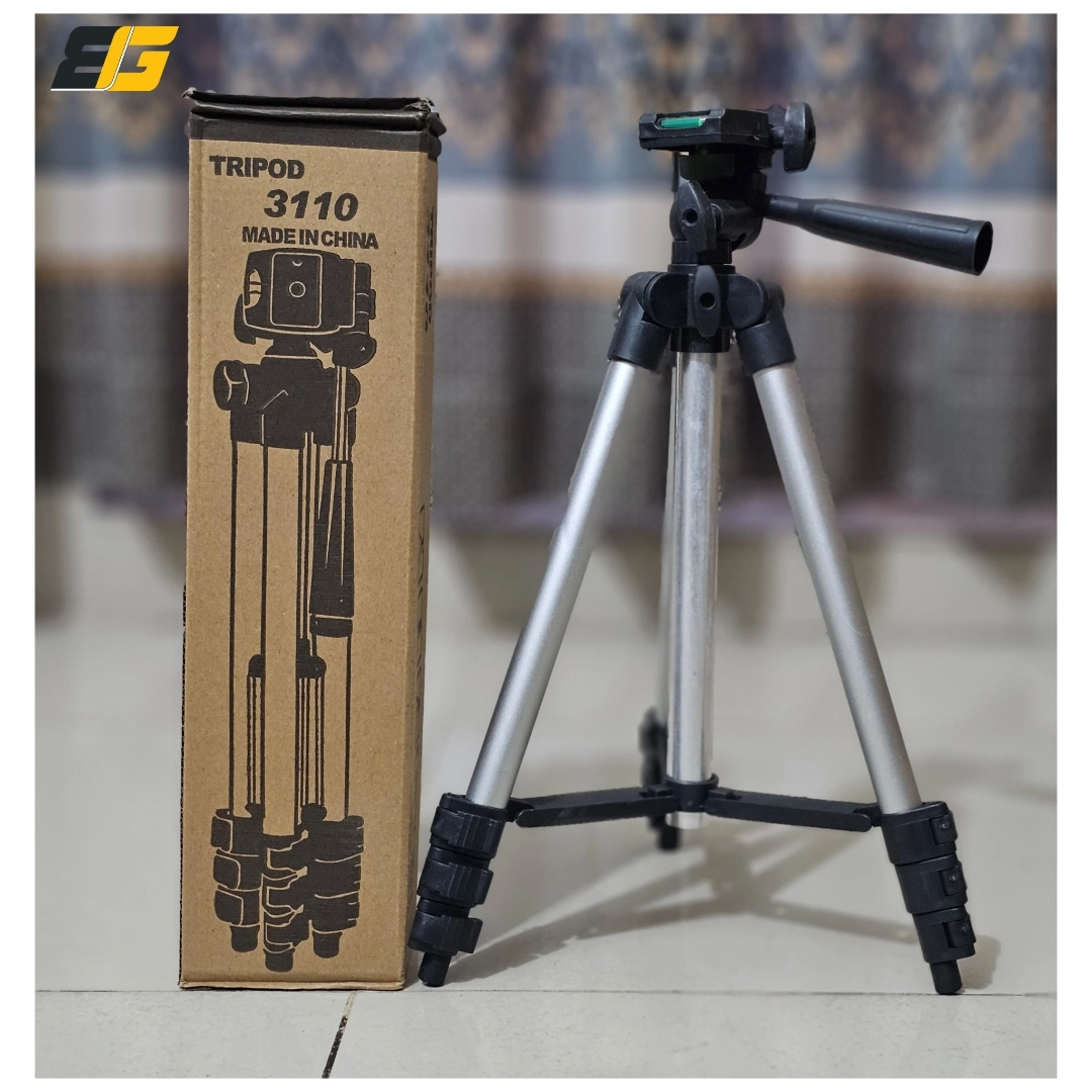 Tripod 3110 Camera Stand with Phone Holder Clip TikTok Stand