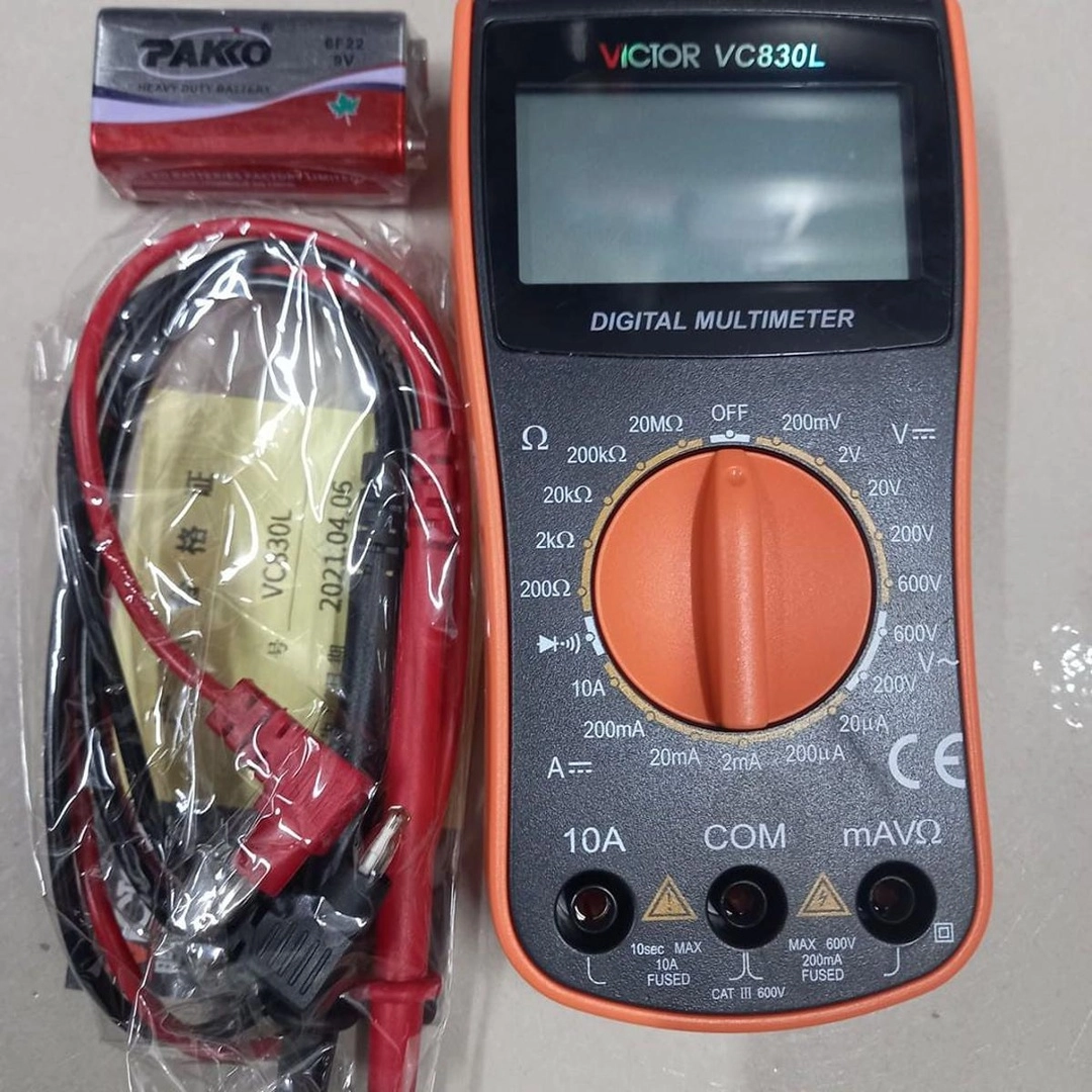 VC830L VC-830L 830L Portable Digital Multimeter Tester With Buzzer Ohm ...