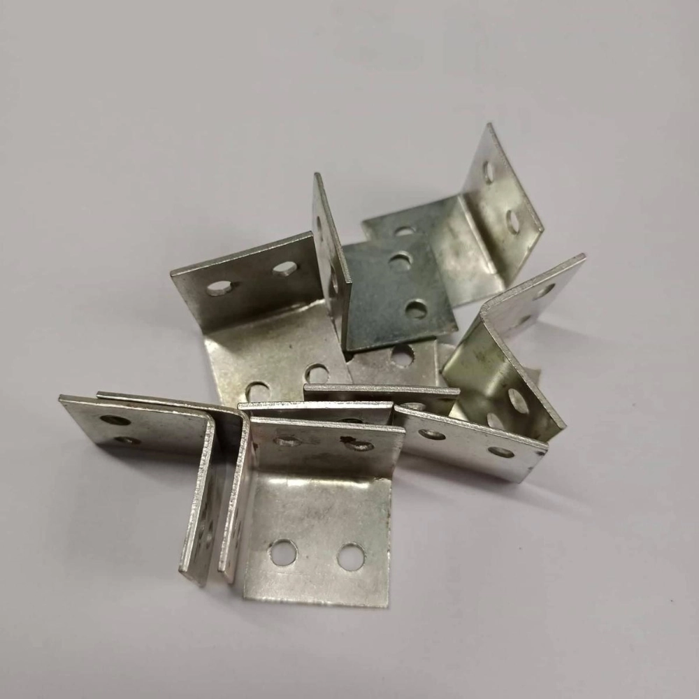10 Pices 4 hole Small MS Corner Braces Angle Brackets Silver