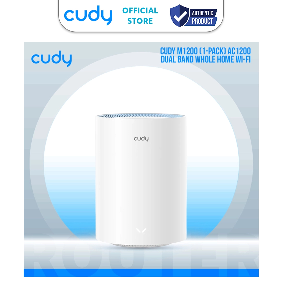 Cudy M1200 (1-pack) AC1200 Dual Band Whole Home Wi-Fi Mesh System ...